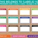 This Belongs to - Label - Version 2 - Printable - Blank Name Tag - Card ...