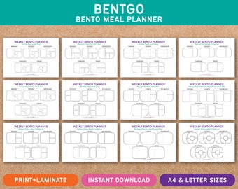 Bento Lunch Meal Planner for the Planetbox Rover, Bento Box Weekly ...