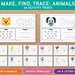 Make Find Trace Animals Printable EYFS Early Learning Homeschool ...