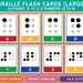 Braille Flash Cards V2 - Large - Alphabet & Numbers - Printable ...
