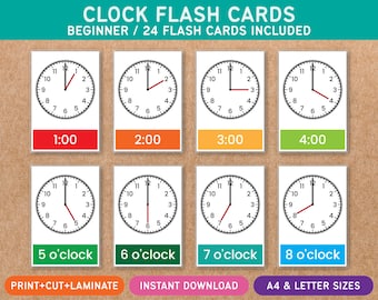 Clock Time Cards - Etsy