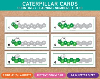 Counting Numbers Caterpillar - Etsy