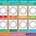 Clock Activity Cards - Beginner - Draw the Hands - Time - Task Boxes ...