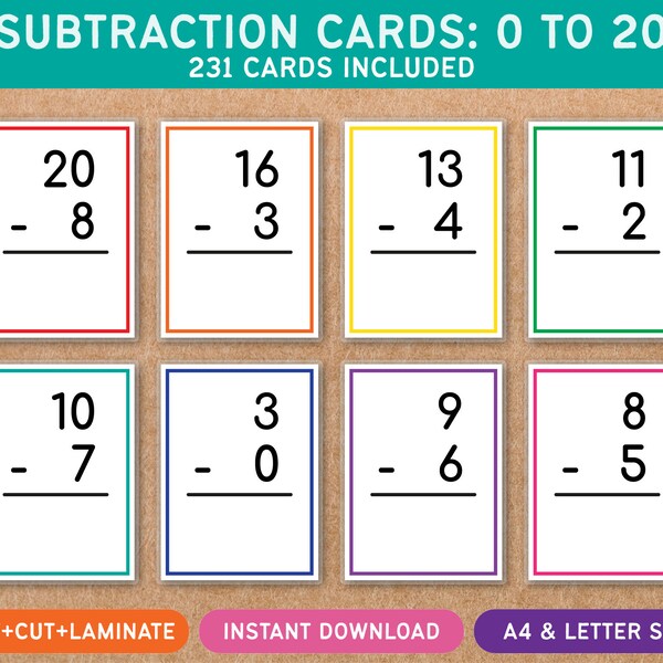 Educational Cards - Etsy