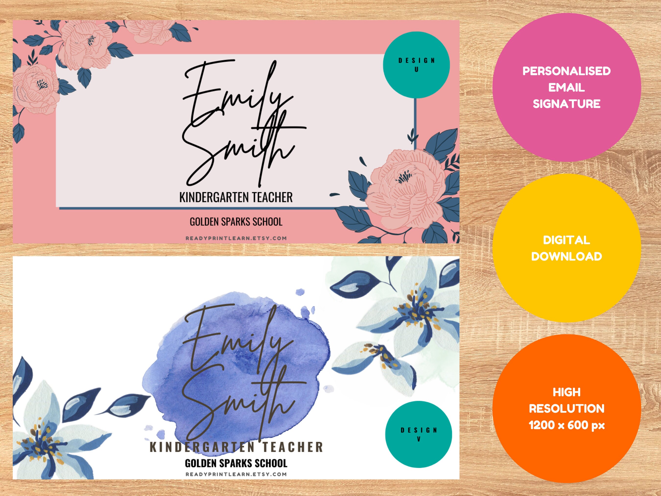 Custom Email Signature for Teachers Teacher Email Signature - Etsy