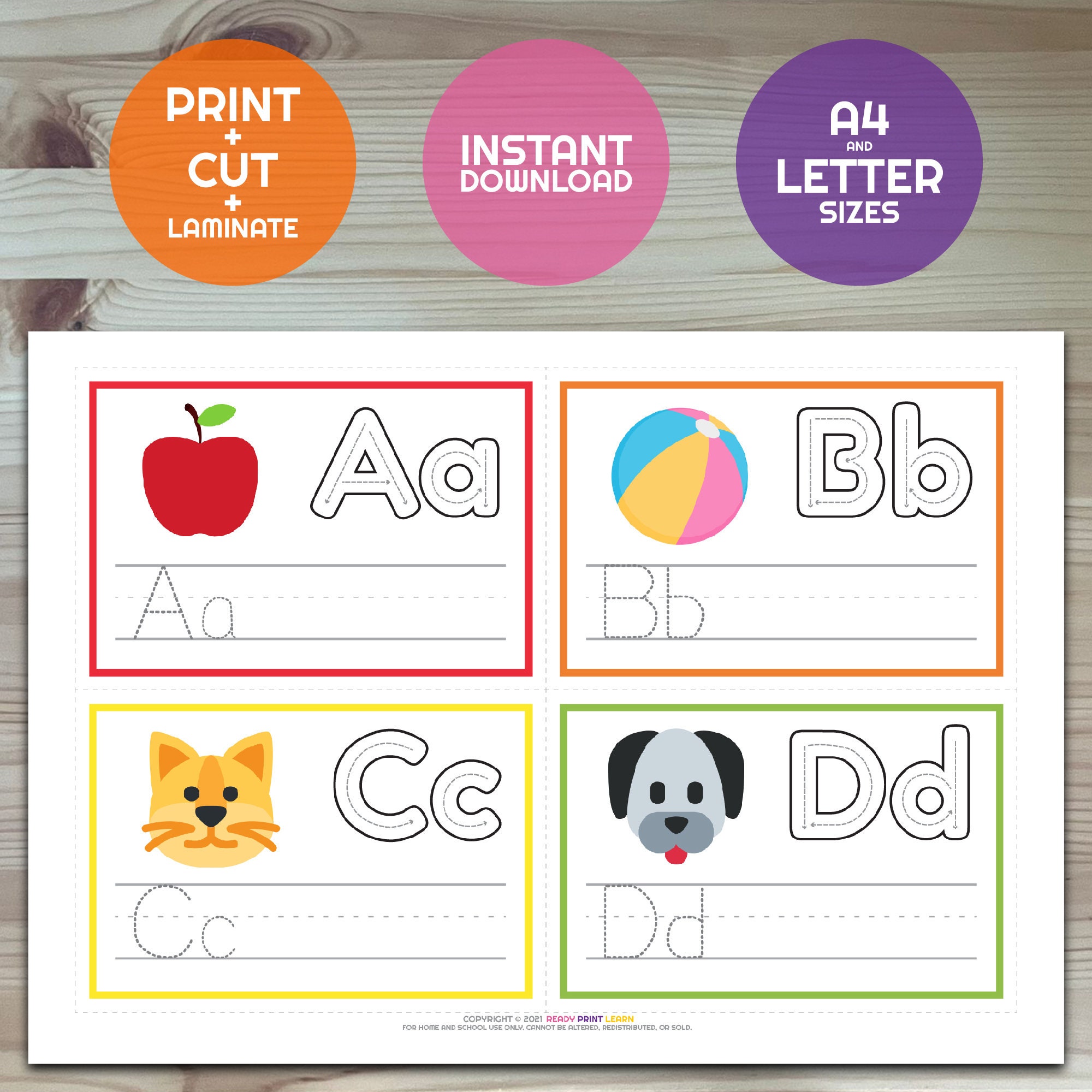 I Can Write the Alphabet ABC Tracing Worksheet Preschool - Etsy