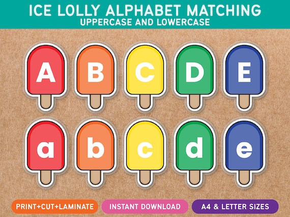 Popsicle Uppercase Letter Printables Fun Teaching Letters Activity
