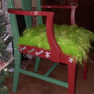 Grinch Christmas Chair - Etsy