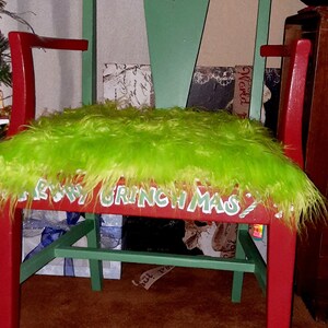 Grinch Christmas Chair - Etsy