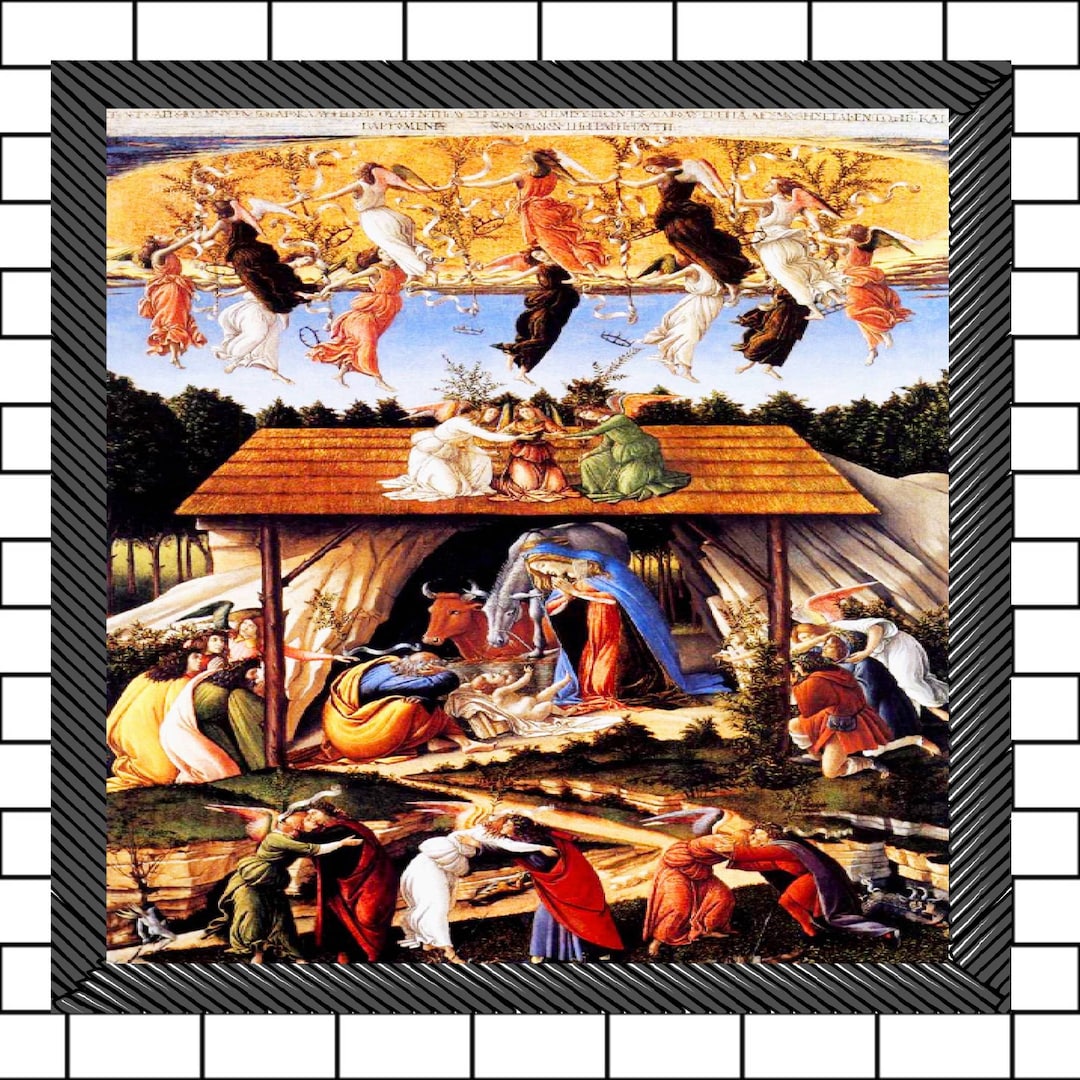 Sandro Botticelli Oil Painting the Mystical Nativity Done 1501 ...