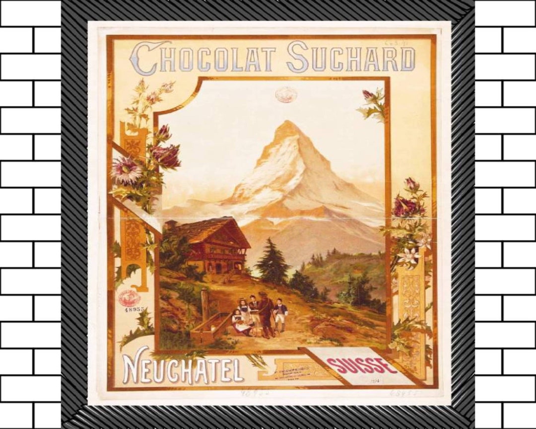 Chocolat Suchard Poster by Artist Louis Tauzin in Neuchtel Switzerland ...