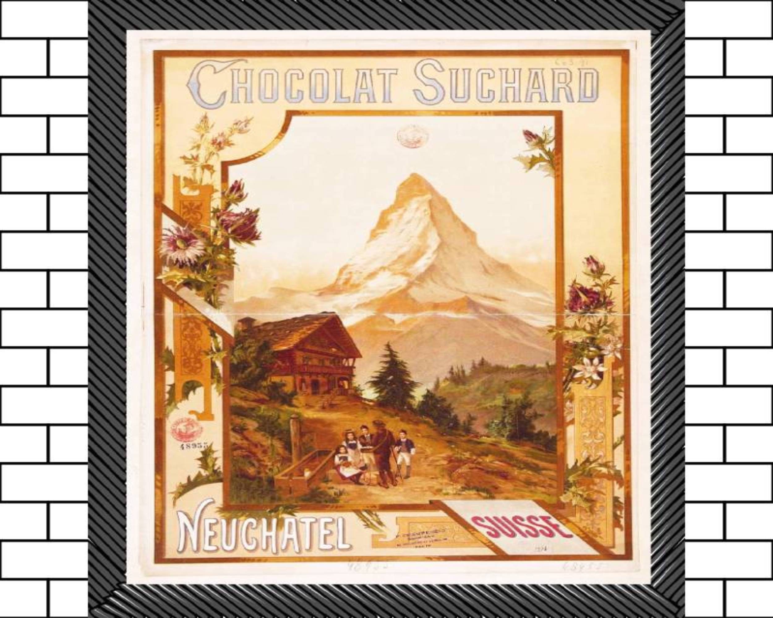 Chocolat Suchard Poster by Artist Louis Tauzin in Neuchtel Switzerland ...