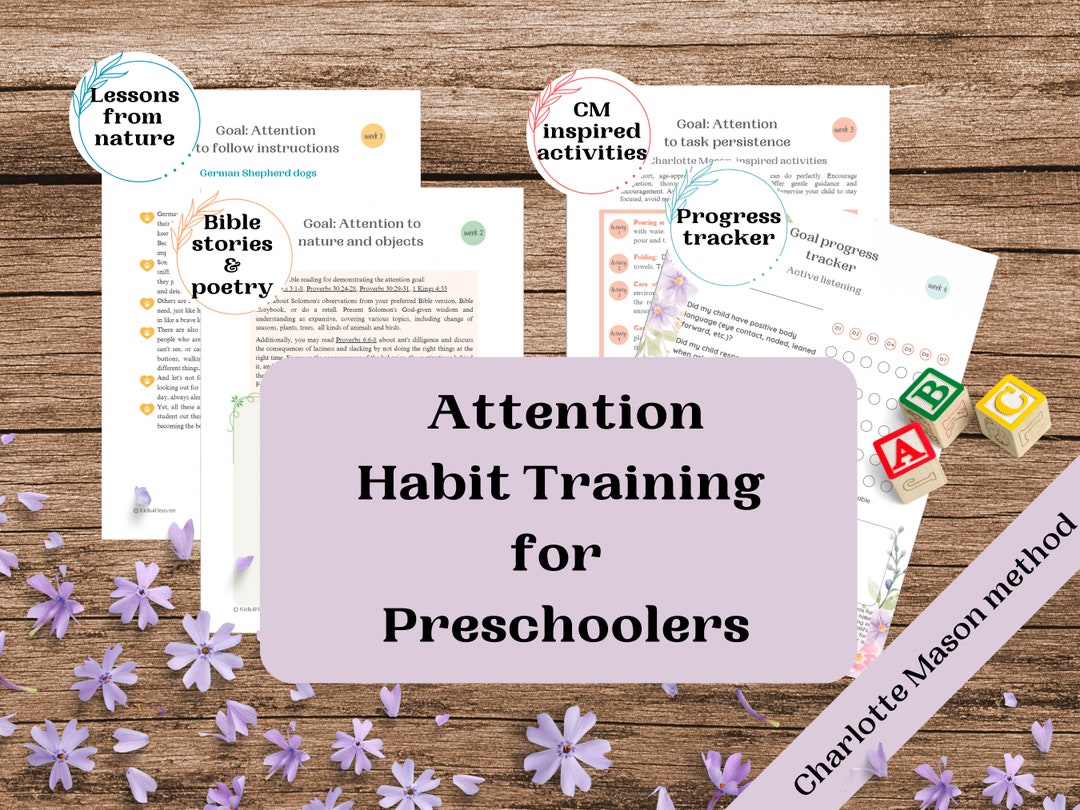 Charlotte Mason Habit Training Program | the Habit of ATTENTION for ...