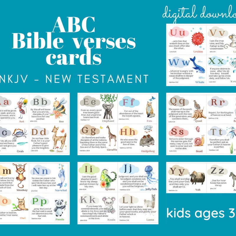 Abc Bible Verse - Etsy