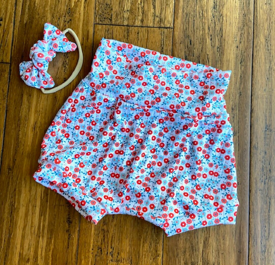 Bummies, Red, White and Blue Bummies, Poppy Bummies, Floral Bummies, Flower Bummies - Etsy