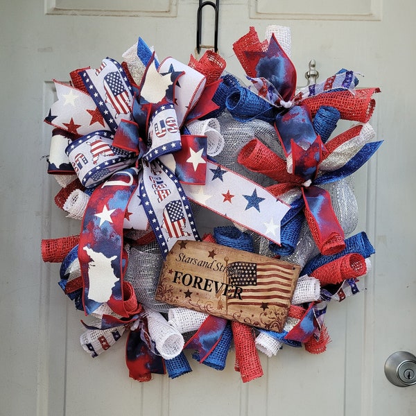 Labor Day Wreath - Etsy