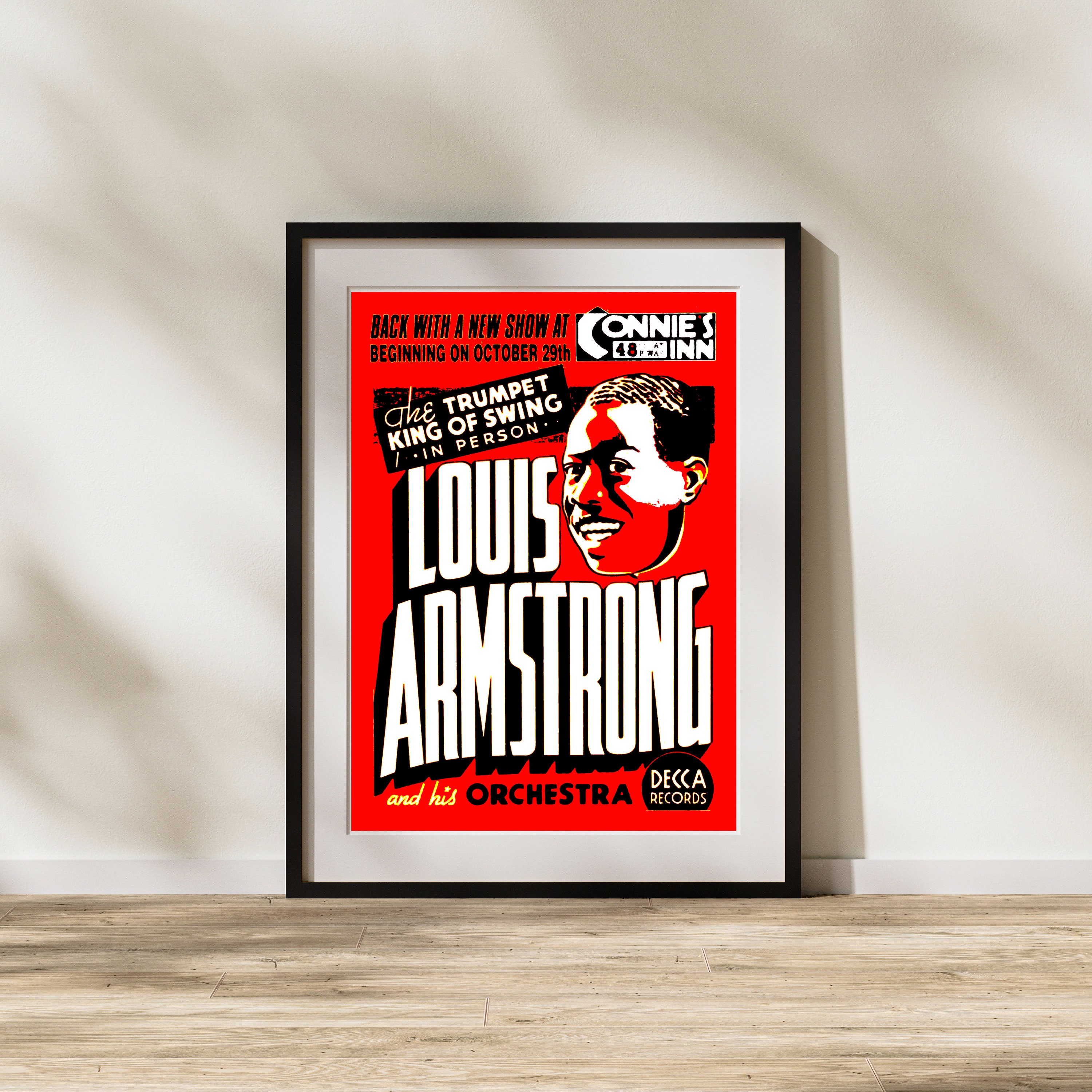 Louis Armstrong 1920s Poster