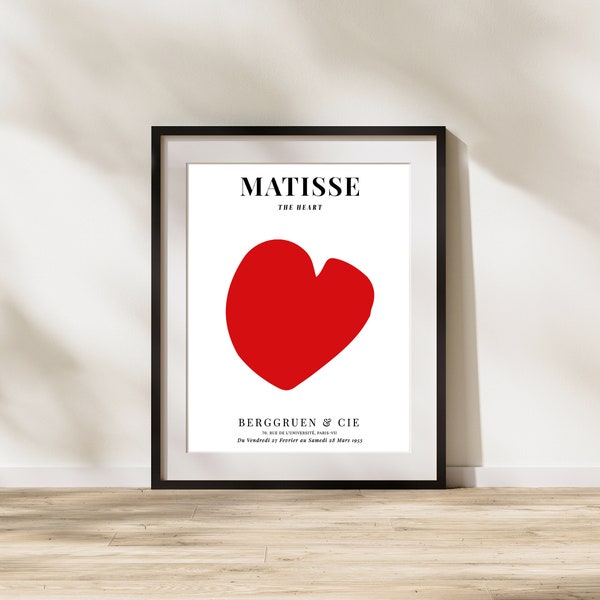 Matisse the Heart Poster - Etsy