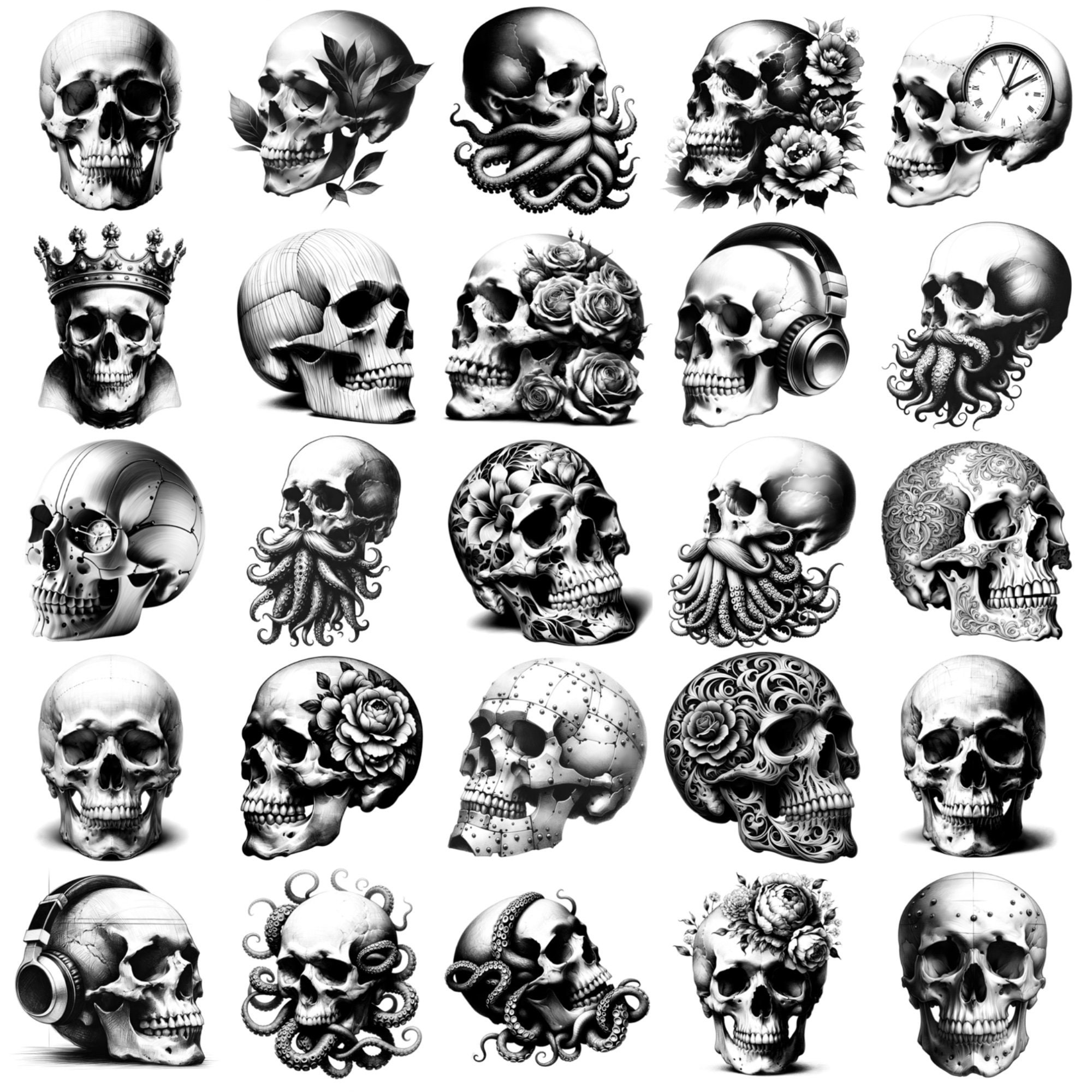 Procreate Skull Stamps for Procreate on iPad Pro - Etsy