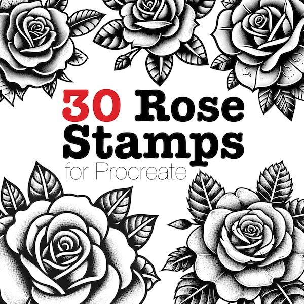 Rose Stamp - Etsy