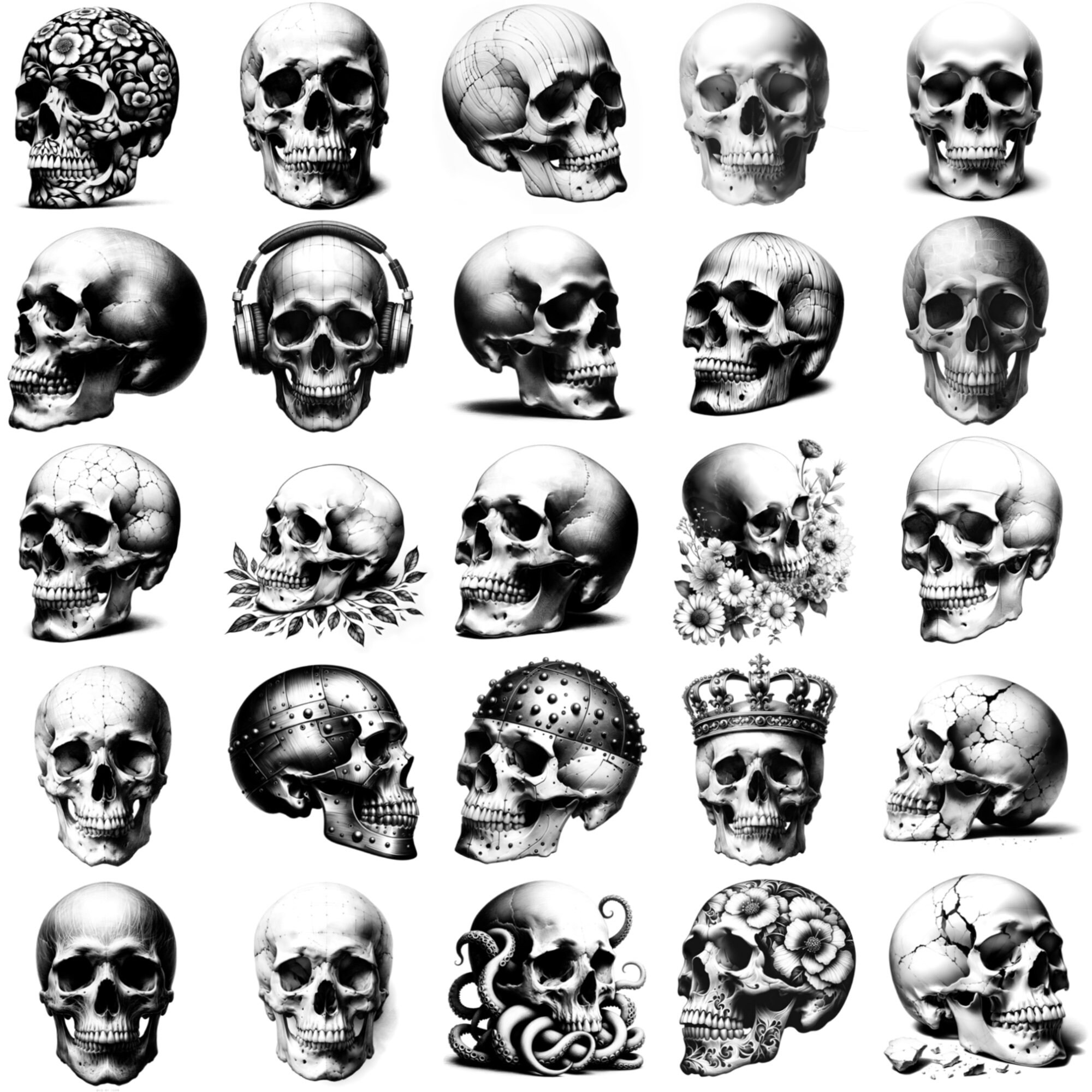 Procreate Skull Stamps for Procreate on iPad Pro - Etsy