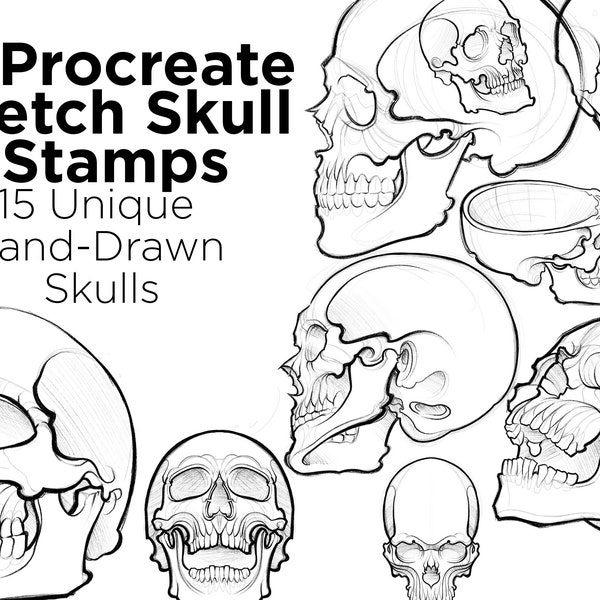Skull Stamp - Etsy