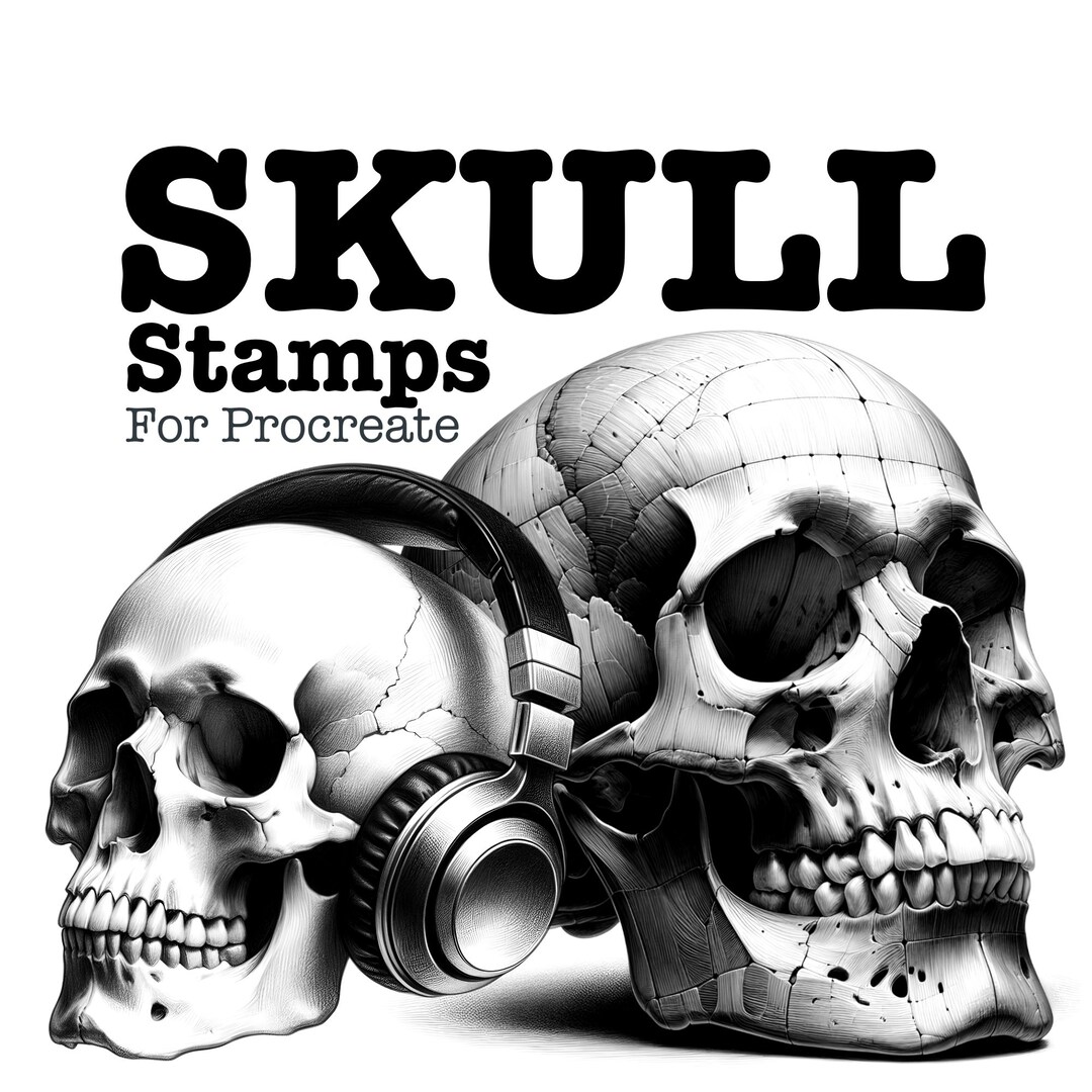 Procreate Skull Stamps for Procreate on iPad Pro - Etsy