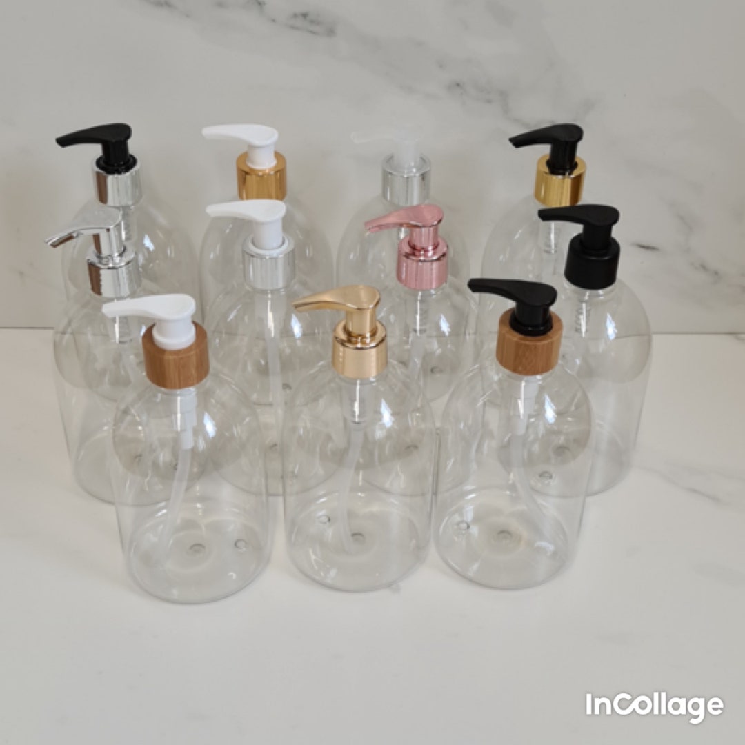 Blank Clear Reusable 500ml Bell Shaped Pump Bottles. Perfect - Etsy