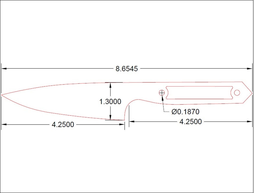 Paring Utility Knife Design Template, PDF, DXF Files - Etsy