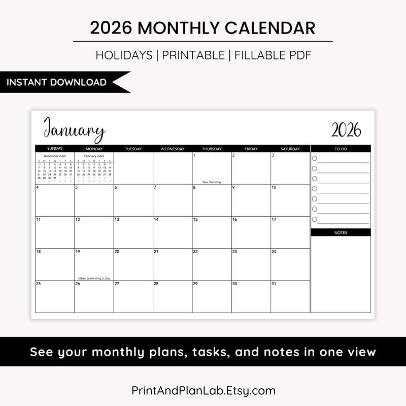 Field Notes 2026 Calendar - Etsy