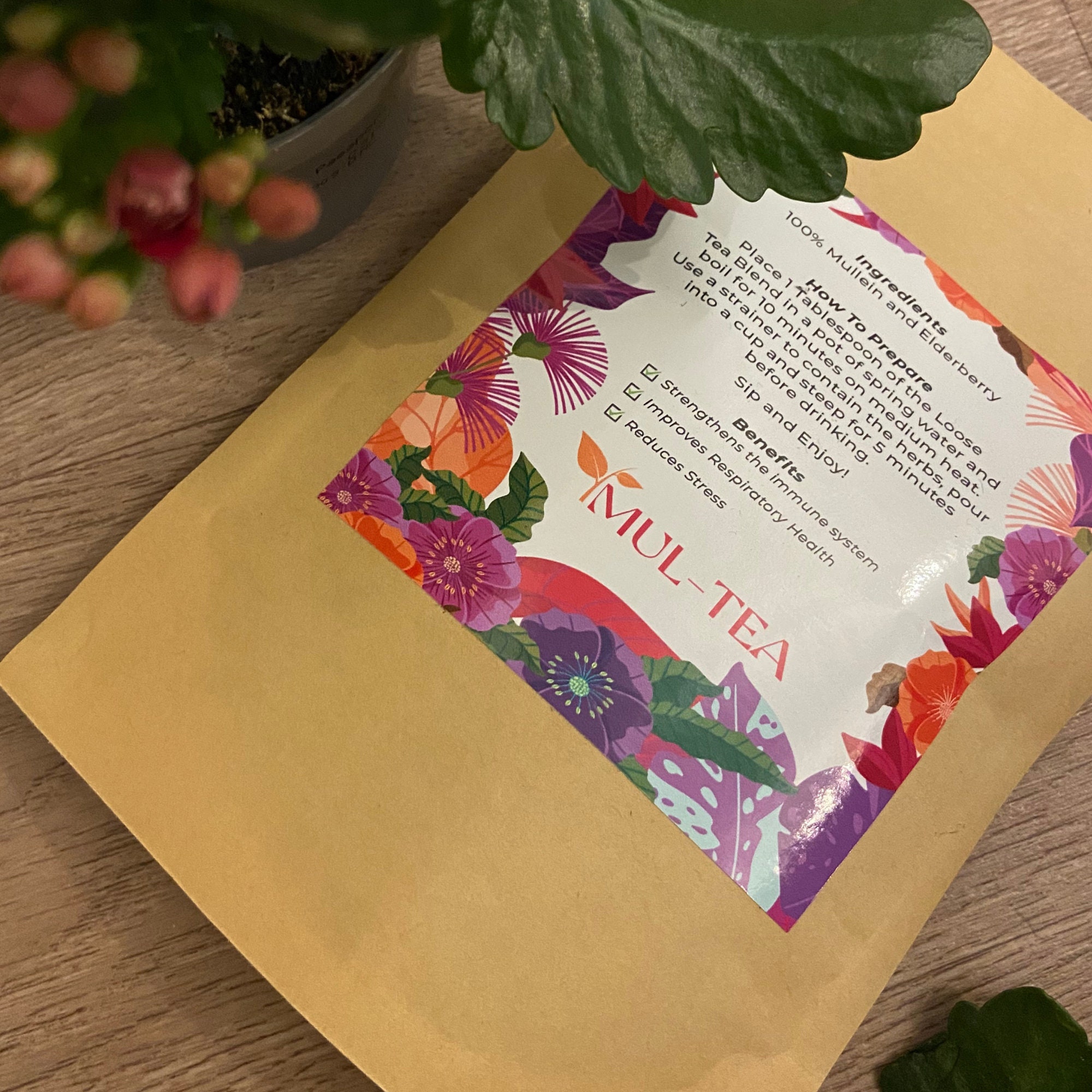 Mullein Leaf Tea Mullein Herb Mul-tea Mullein & Elderberry Loose Tea ...