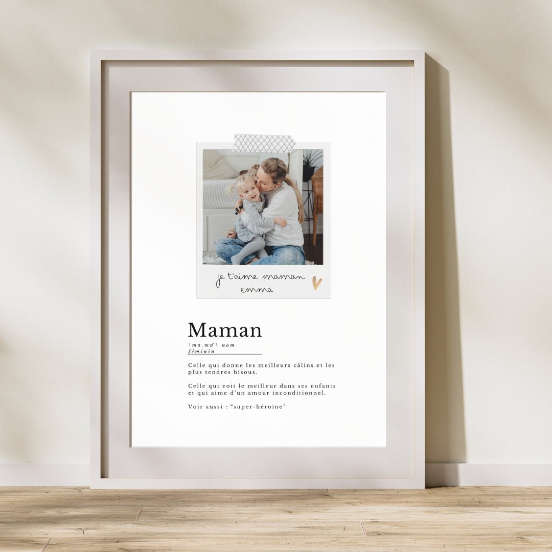 Affiche définition maman, affiche fête des mères, affiche photo mère ...