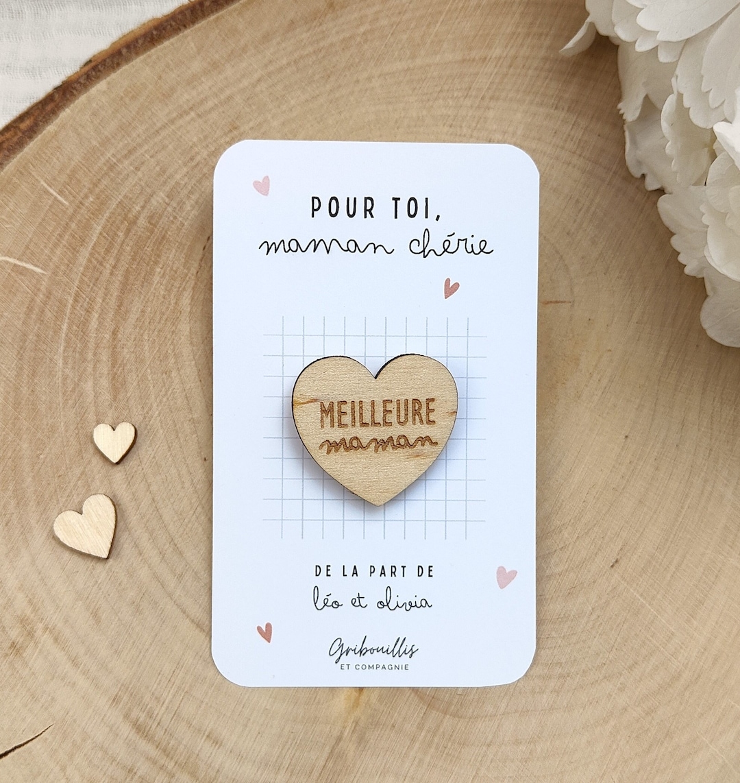 Personalized Wooden Pins Happy Mom's Day Mother's Day Pins Gift for Mom ...