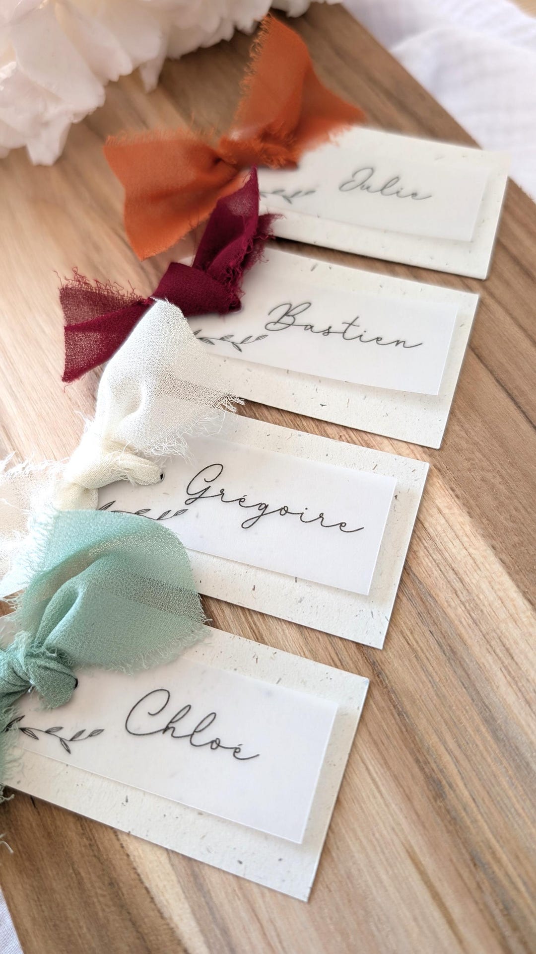 Place Cards, Table Placement, Wedding, Event, Colorful Place Cards ...