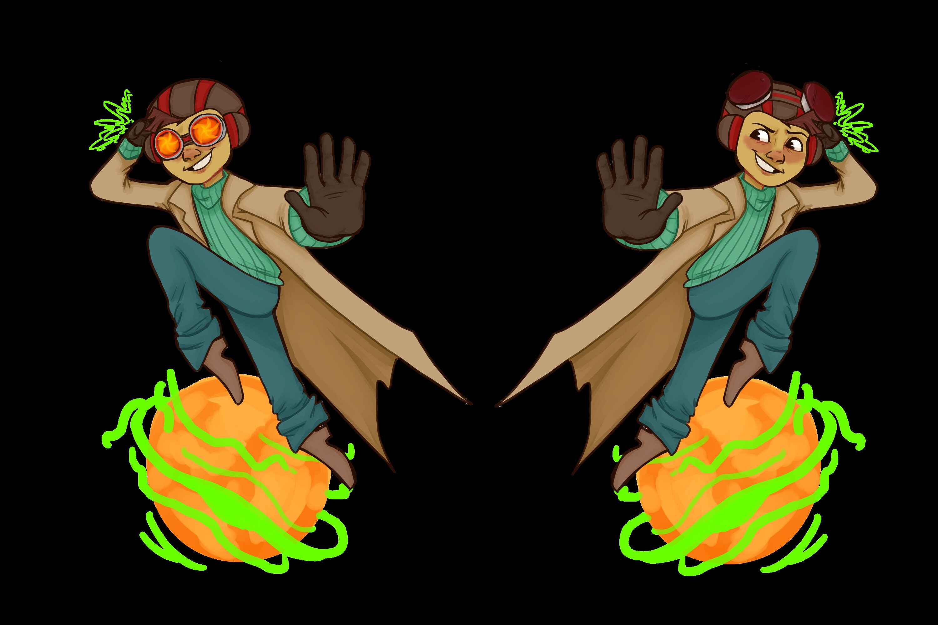 Psychonauts Raz Acrylic Charm - Etsy