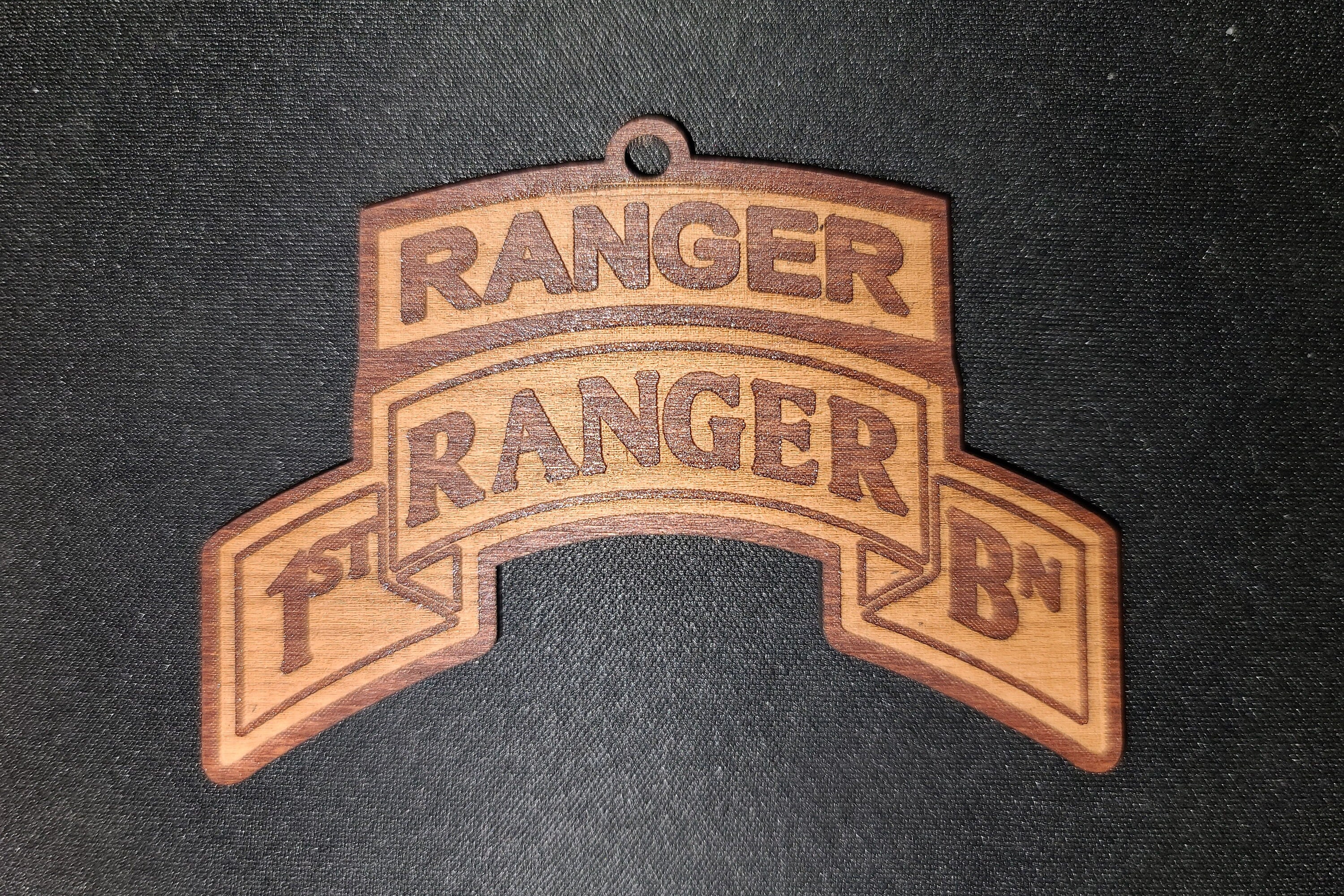 1st Ranger Battalion Tab & Scroll Christmas Ornament - Etsy