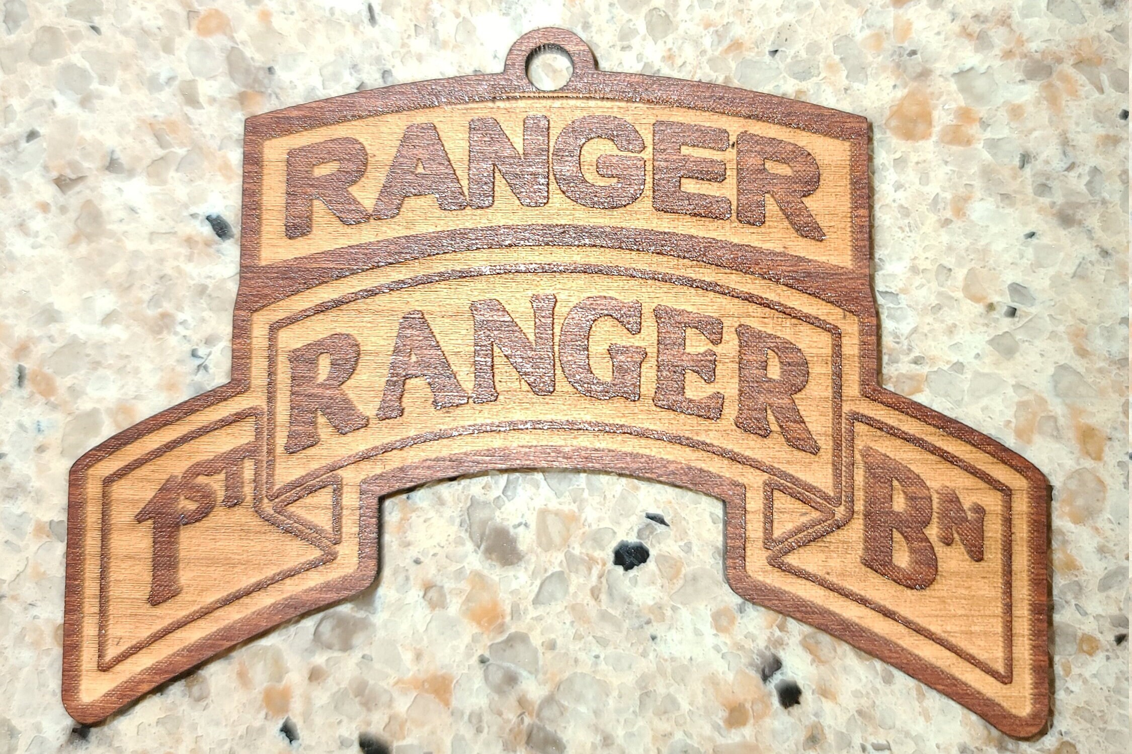 1st Ranger Battalion Tab & Scroll Christmas Ornament - Etsy