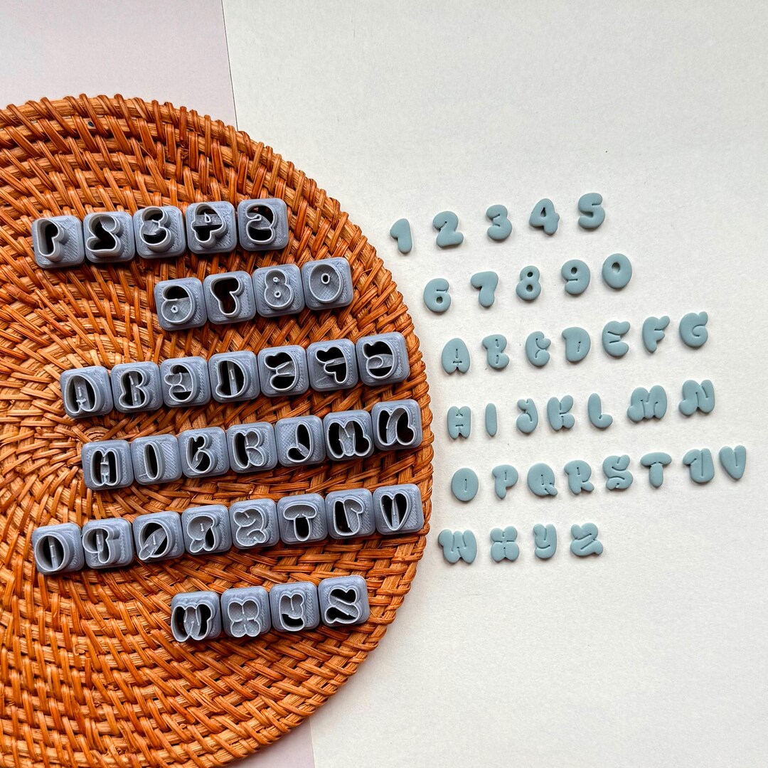10mm Mini Alphabet Numbers Polymer Clay Cutter - Etsy