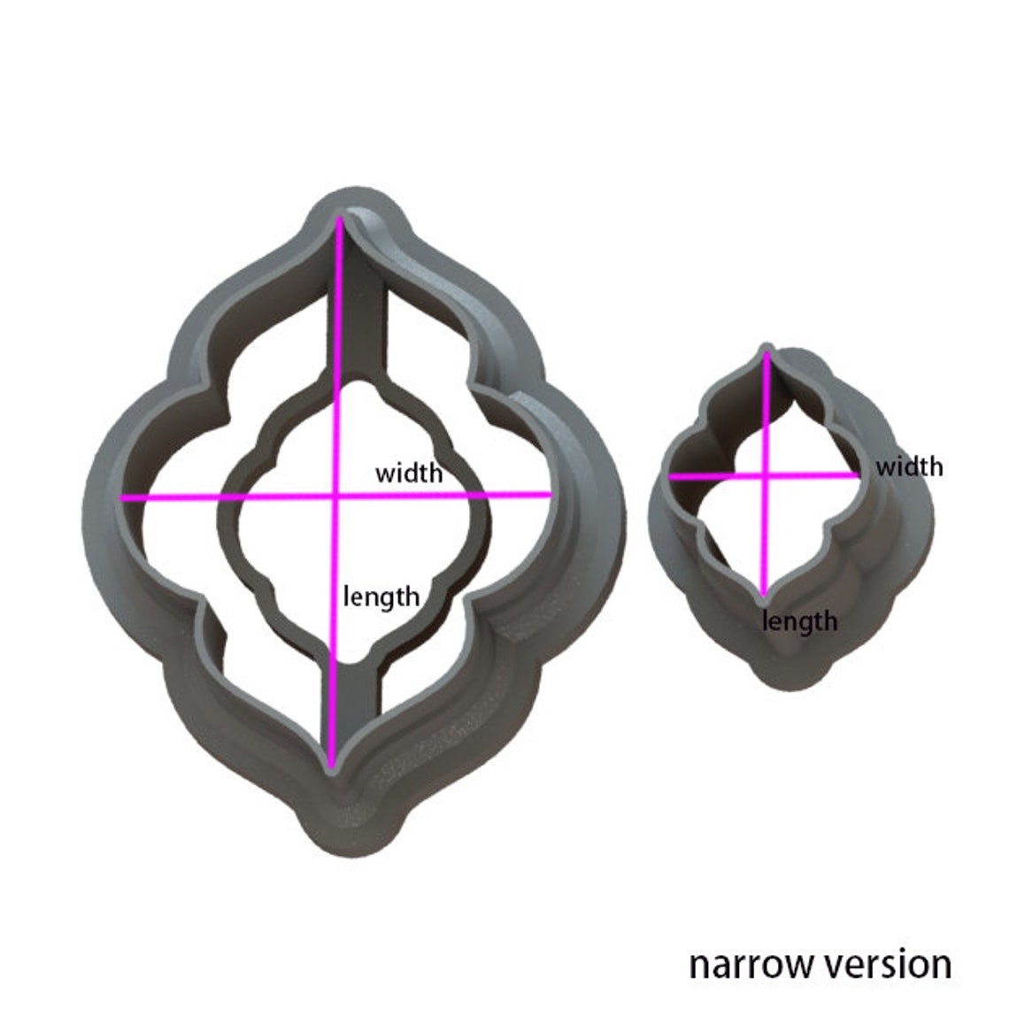 Moroccan 5 2 in 1 Cutter Hallow Cutter - Etsy