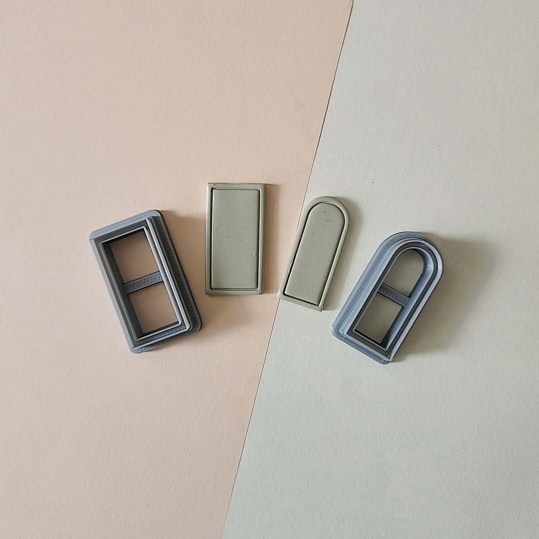 Border Arch & Rectangle | Polymer Clay Cutter - Etsy