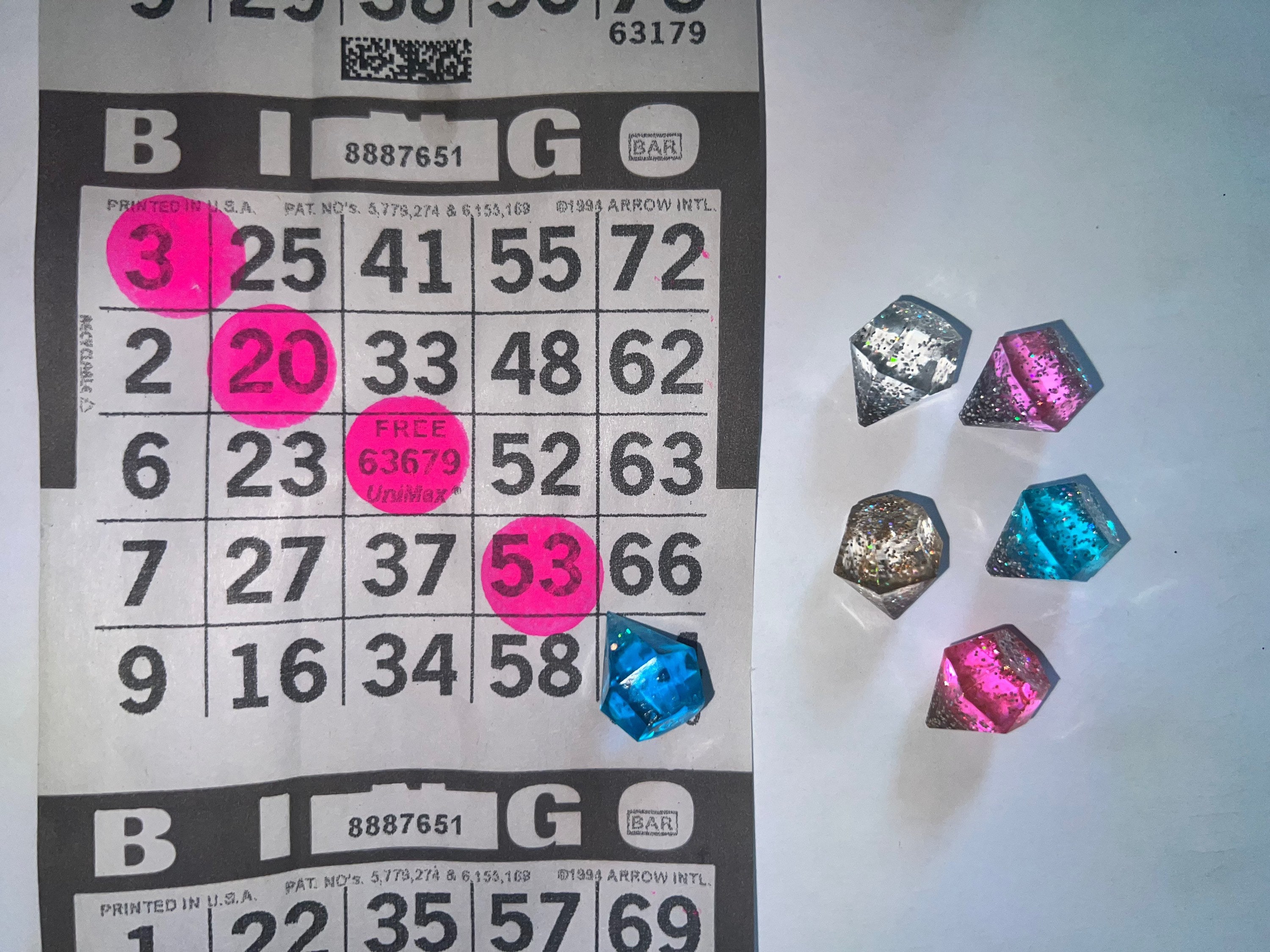 Diamond Bingo Waiters/oops Markers - Etsy