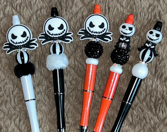 NBC Jack Skellington Style Beaded Pen - Etsy