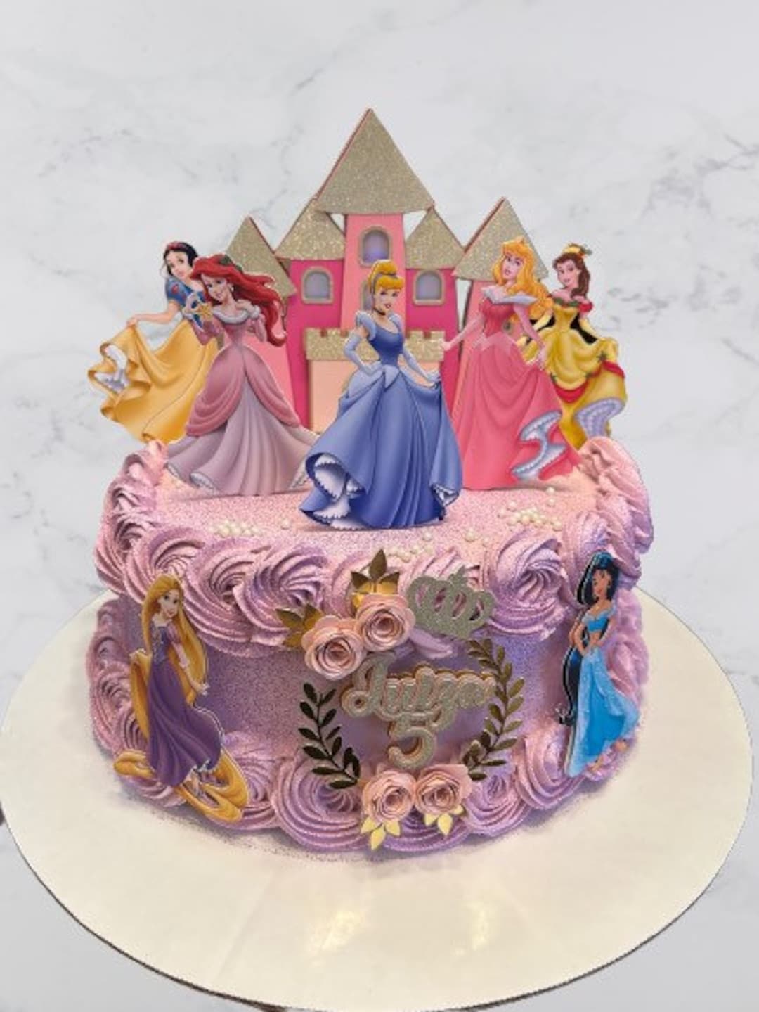 Princesses Cake Topper/princesses Cake Decorations/princesses Birthday ...