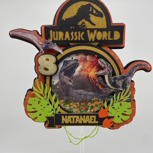 Jurassic World Birthday Cake Topper - Etsy