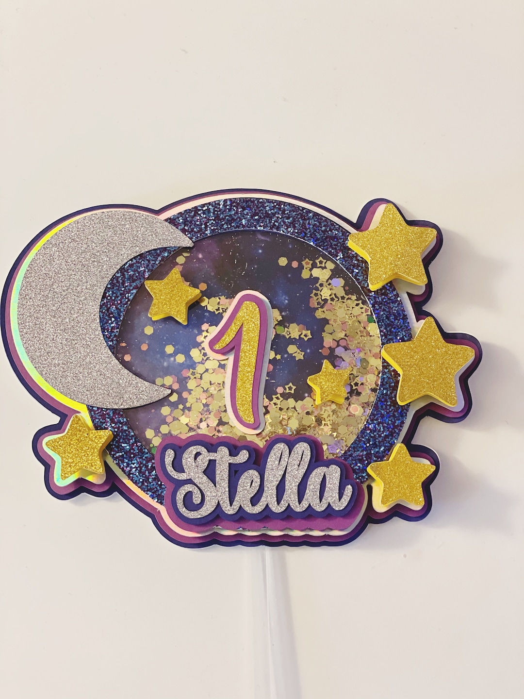 Galaxy Cake Topper - Etsy