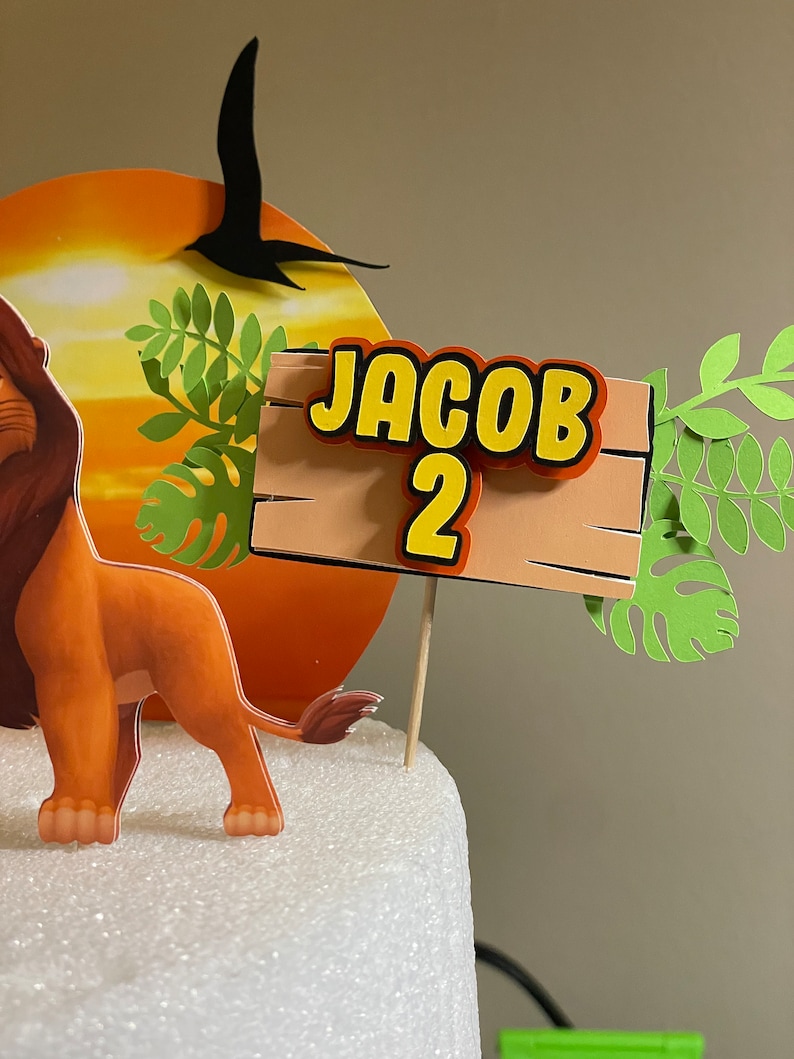 The Lion King Cake Topper Lion King Party Lion King - Etsy