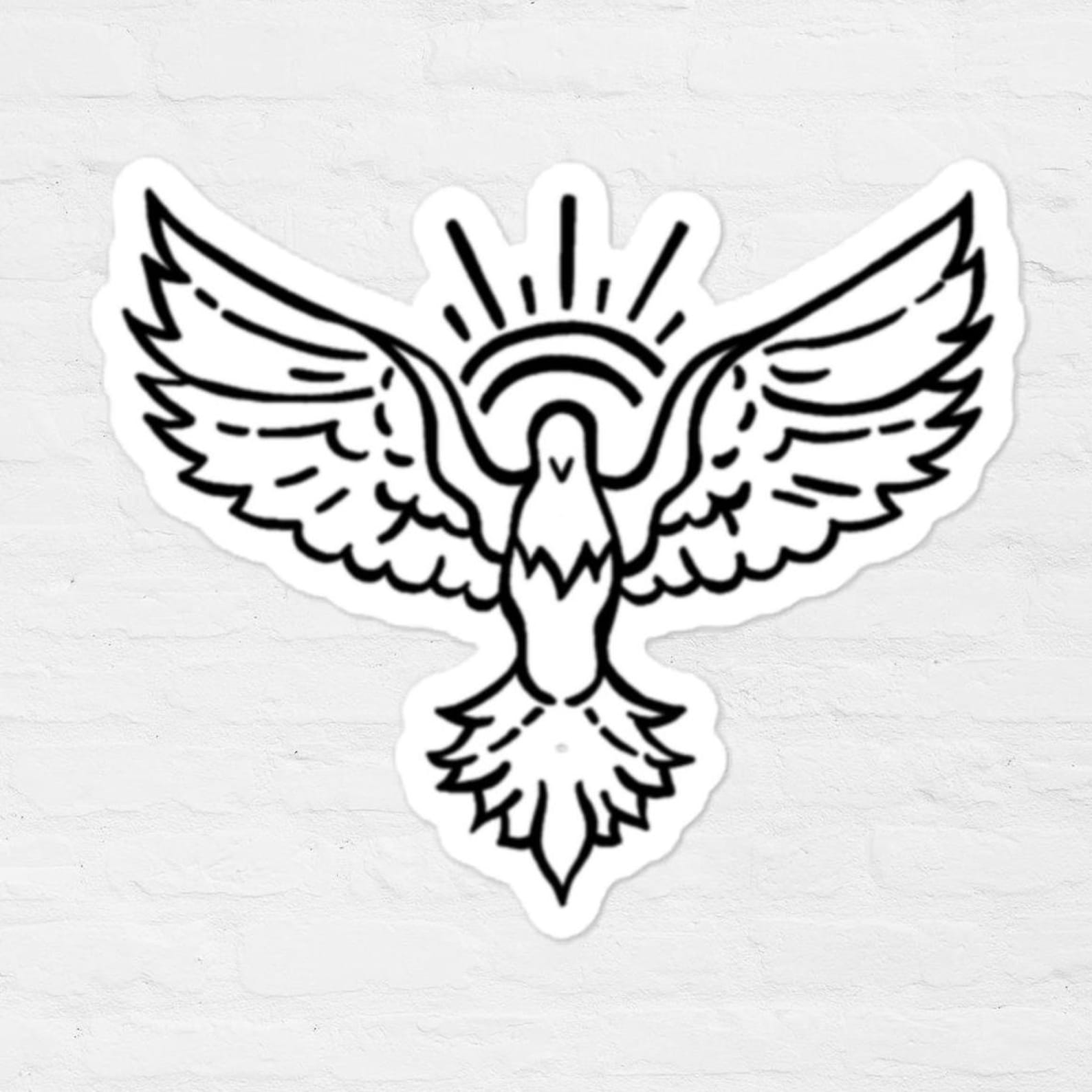 Holy Spirit Dove Vinyl Sticker, Christian Art - Etsy