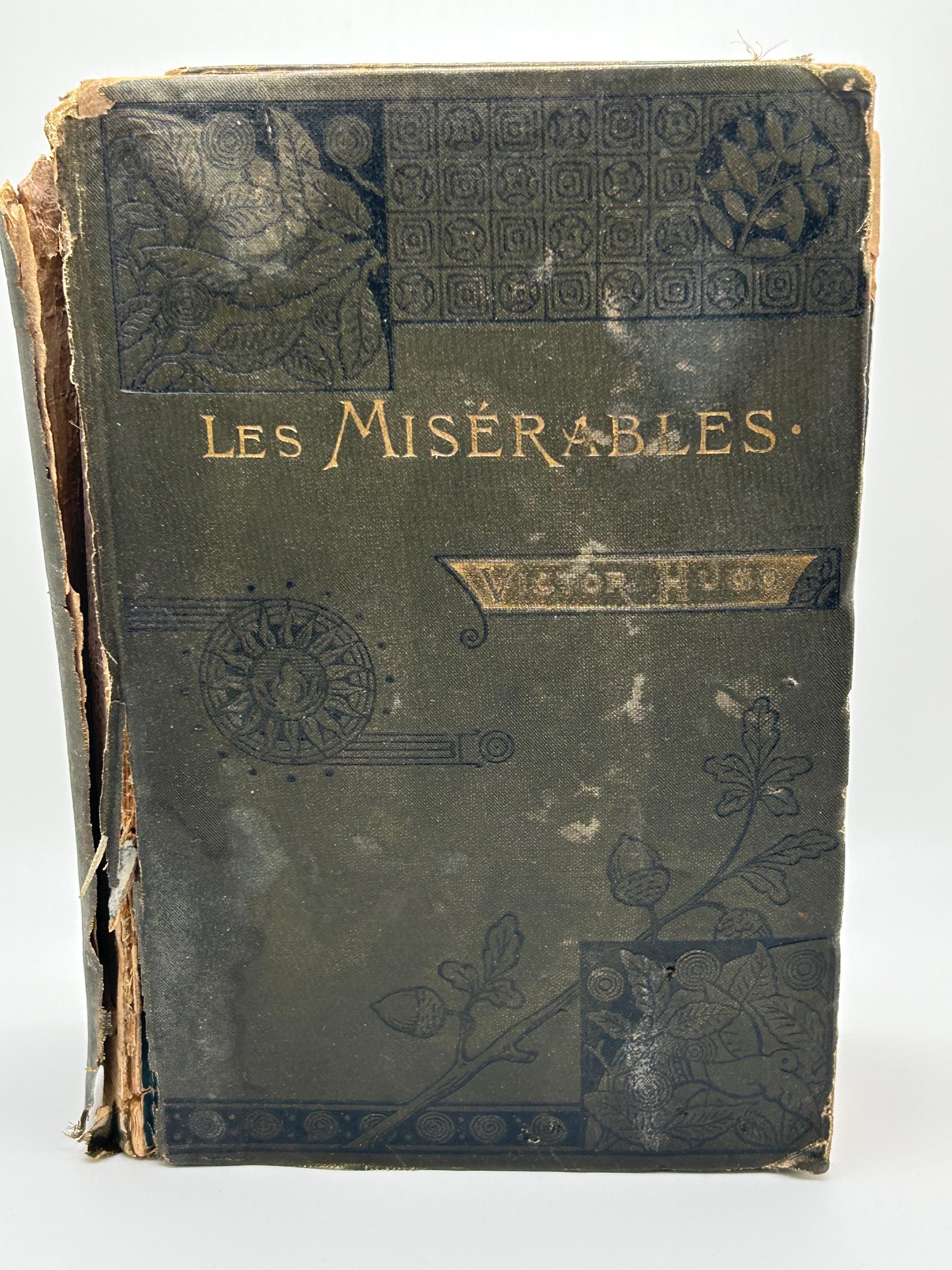 Les Miserables, Victor Hugo 1888 Volumes I & II in One Book - Etsy
