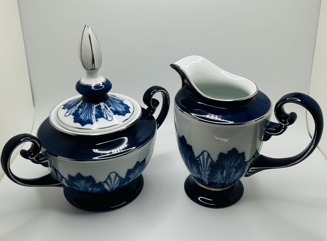 Bombay, Porcelain Sugar & Creamer Set, 1980s Vintage Never Been Used - Etsy