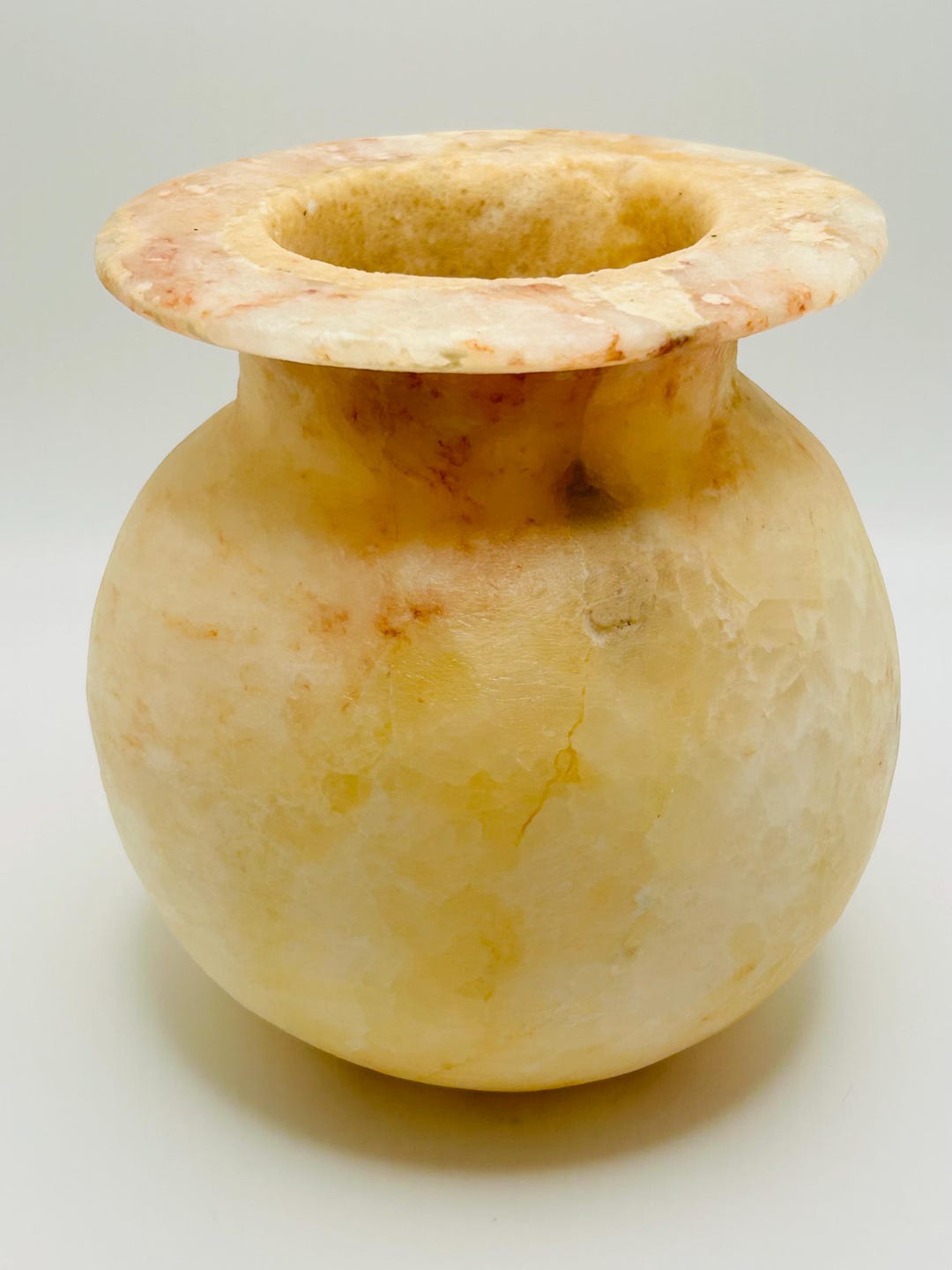 Alabaster Vessel Made in Egypt, Museum Replica - 4.5” Tall - Etsy